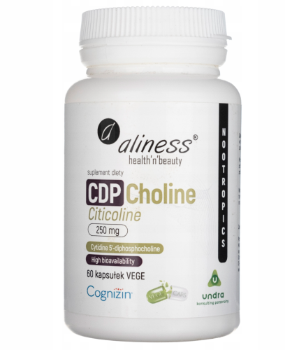 CDP Choline NA PAMIĘĆ KONCENTRACJĘ I UMYSŁ 60 kapsułek Aliness - Naturalset