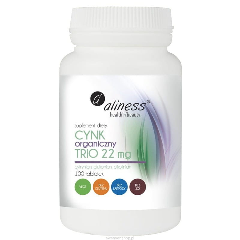 Aliness CYNK organiczny TRIO 15 mg vege skóra włosy 100 tabl. - Naturalset