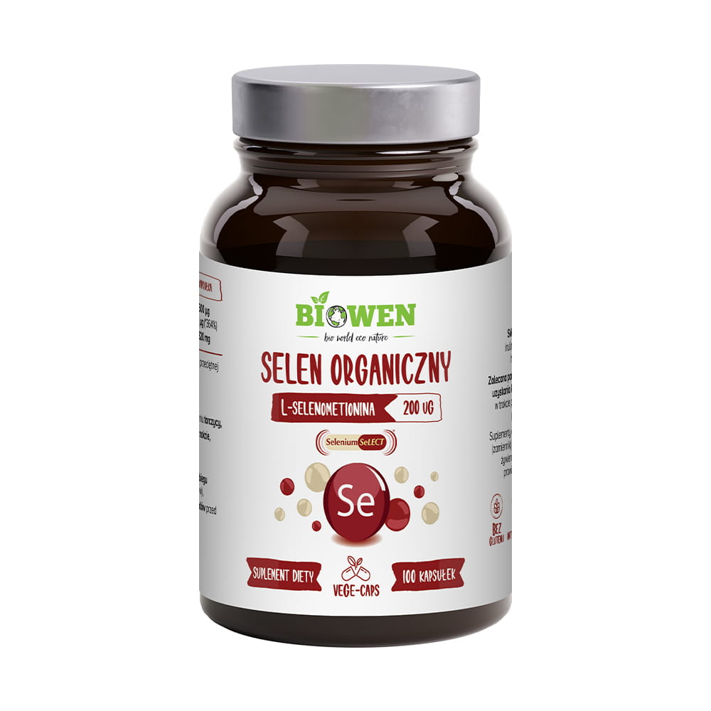 Selen organiczny L-selenometianina 100 kapsulek Biowen - Naturalset